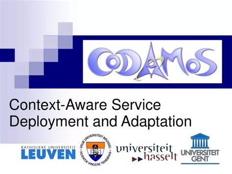 Ppt Context Aware Service Deployment And Adaptation Powerpoint