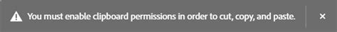 Solved Clipboard Permissions Adobe Product Community 13409630