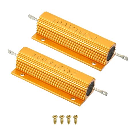 100w 16 Ohm Aluminum Shell Resistor Housing Resistor With Screws 2set