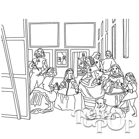 Las Meninas De Velázquez Retropop