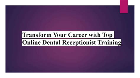 Dental Receptionist Training Checklist At Gabriella Raiwala Blog