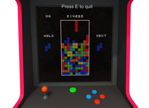 falling blocks arcade minigame