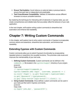 Cypress Testing Demystified A Practical Guide PDF