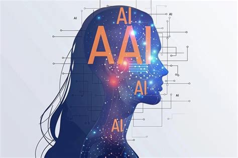 Ai Human Head With Digital Circuitry Futuristic Technology Artificial Intelligence Cybernetic In