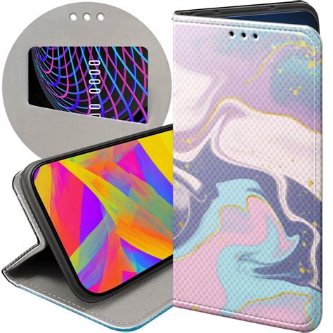 ETUI Z KLAPKĄ DO XIAOMI POCO X3 NFC WZORY PASTELE ILUSTRACJA KOLORY FUTERAŁ Xiaomi Sklep