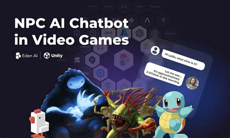 build a smart npc ai chatbot with unity eden ai