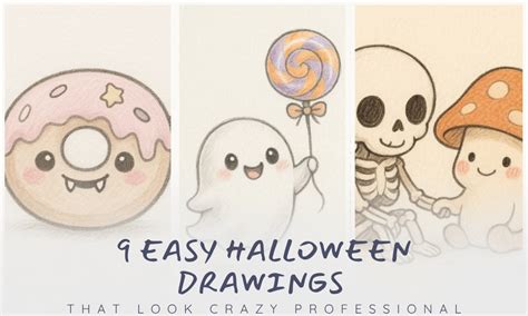 7 Halloween Drawings So Cute Youll Scream But From Joy
