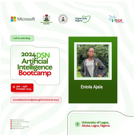 Eniola Ajala On Linkedin Dsnaibootcamp2024 Datasciencenigeria Dsnxmicrosoftng