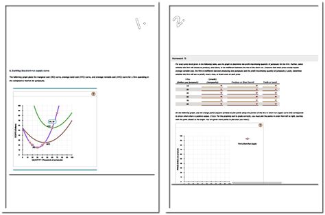 4 Drawing The Short Run Supply Curve The Following Graph Plots The