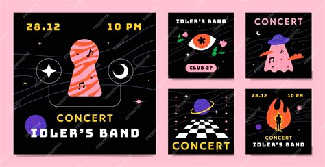 콘서트 템플릿 디자인 무료 벡터