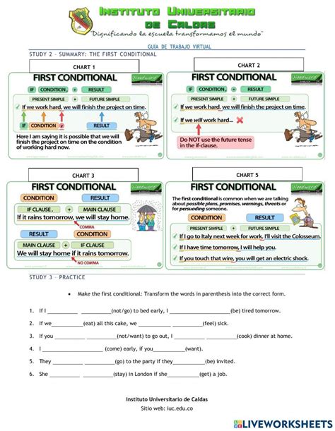 First Conditional Interactive Worksheet Live Worksheets