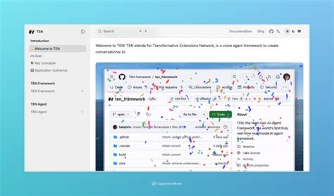 Github Ten Frameworkten Framework Open Source Framework And Platform For Building Real Time
