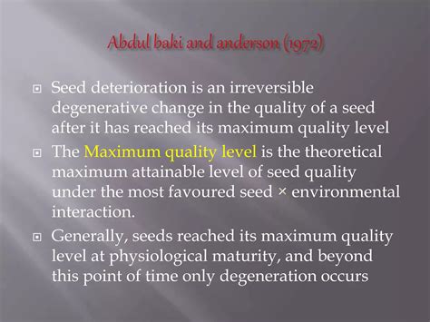 Seed Deterioration Pptx Gardening Home And Garden