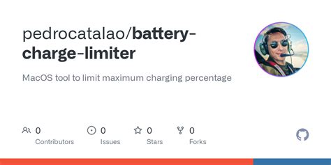 Github Pedrocatalaobattery Charge Limiter Macos Tool To Limit