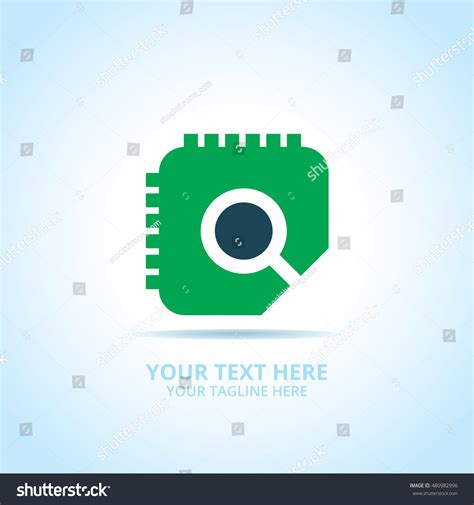 Abstract Technology Logo Design Concept Emblem Stock Vector Royalty