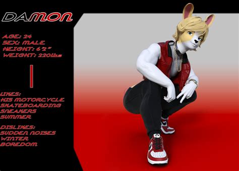 Rule 34 3d Anthro Anthro Only Blue Eyes Brown Hair Bustin3d Crouching Damon Bustin3d Gold