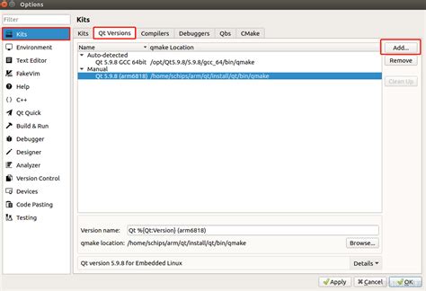 Arm Linux 移植 Qt59 带 Tslib，qt Creator配置13306945的技术博客51cto博客