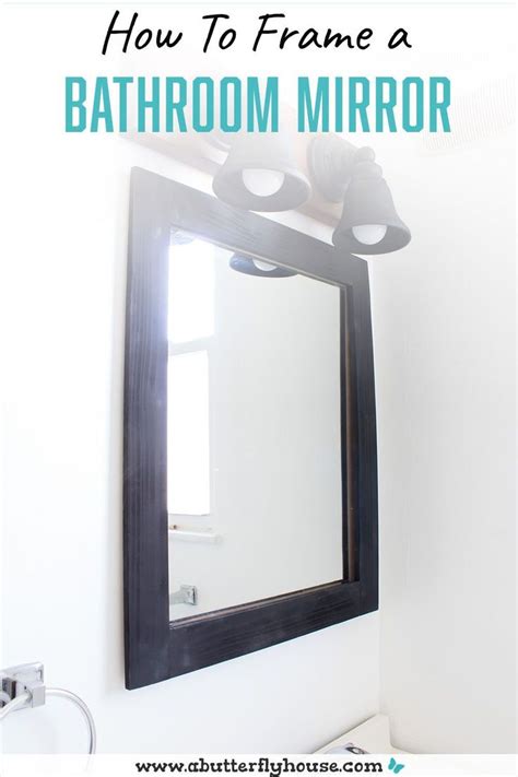 How To Frame A Mirror Mirror Frame Diy Mirror Frames Diy Mirror
