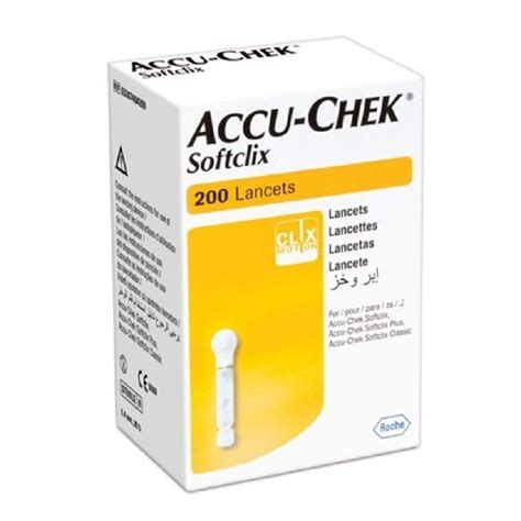 Plastic Accu Chek Softclix Lancet For Clinical Model Namenumber Accuchek Lancets 200 At Rs