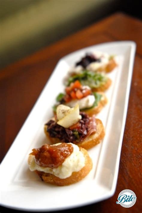 Assorted Crostini Bite Catering Los Angeles