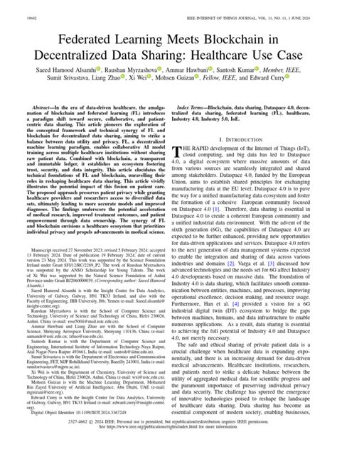 Federated Learning Meets Blockchain In Decentralized Data Sharing Healthcare Use Case 1 Pdf