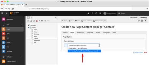 How To Create Typo3 Form Tutorial And Add On Extensions