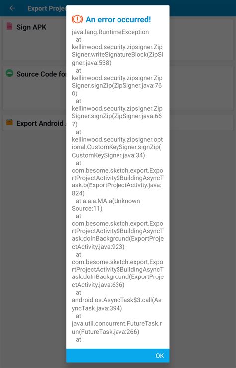 Error In Exporting Aab File And App · Issue 498 · Sketchware Prosketchware Pro · Github