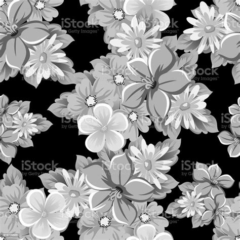검은 바탕에 꽃의 추상 완벽 한 패턴입니다 카드 디자인 카드 생일 초대장 발렌타인 파티 휴가 인사말입니다 0명에 대한 스톡 벡터 아트 및 기타 이미지 Istock
