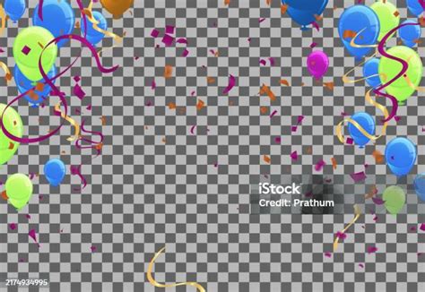 생일 축하합니다 인사말 벡터 디자인 생일 인사말 텍스트와 풍선 장식 요소 여자 파티 초대장 카드 템플릿 벡터 일러스트 레이 션 생일 0명에 대한 스톡 벡터 아트 및 기타