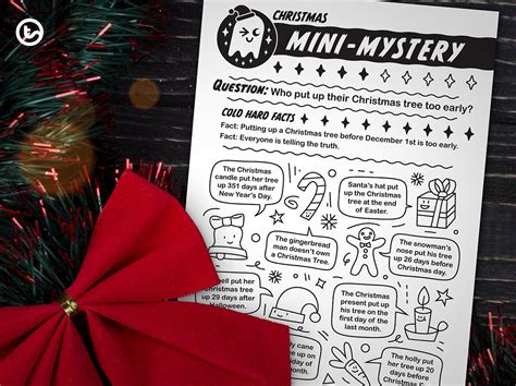 Free Christmas Logic Puzzles Printable Logic Puzzles