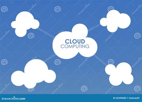 Data Transmission In Cloud Computing Stock Illustration Illustration