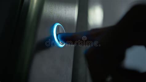 Finger Of Man Pressing Button For Call The Elevator In The Palace Stock Video Video Of Waiting