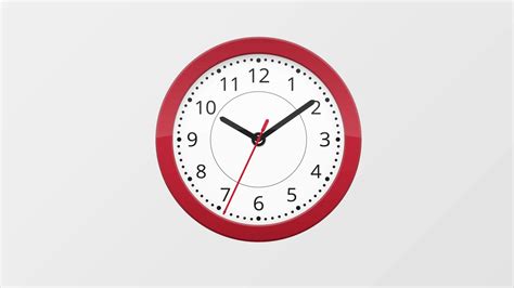 Wall Clock D Animation Stock Video At Vecteezy