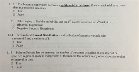 Solved The Binomial Experiment Becomes A Multinomial Chegg Com