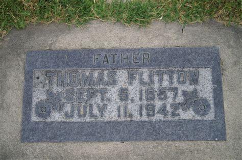 Thomas Flitton 1857 1942 Monumento Find A Grave