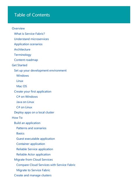 Service Fabric Pdf Microsoft Azure Cloud Computing