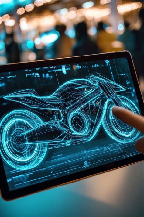 Engineer Uses Augmented Reality Software On A Digital Tablet To Design