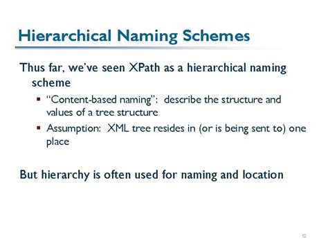 Xquery And Hierarchical Naming Zachary G Ives University