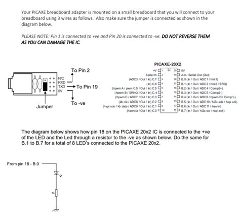 Solved Your Picaxe Breadboard Adapter Is Mounted On A Small