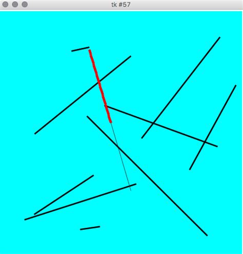 Python How To Redraw A Line On A Line Which Is Already Drawn In Tkinter Canvas Smoothly
