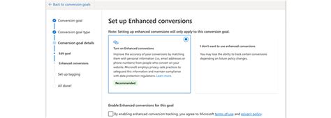Microsoft Advertising Enhanced Conversions Expansion Responsive Search