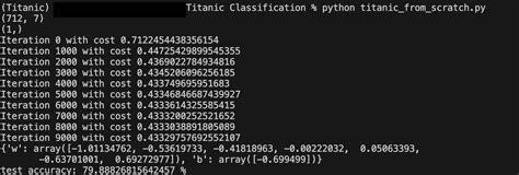 Github Ishaangdesai Titanic Classification Logistic Regression From Scratch Multivariable