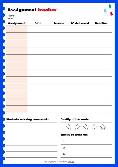 Aduko Simple Notebook Style Assignment Tracker My Planner