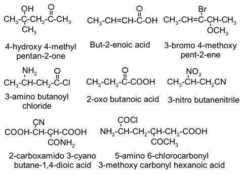 Organic Compounds List