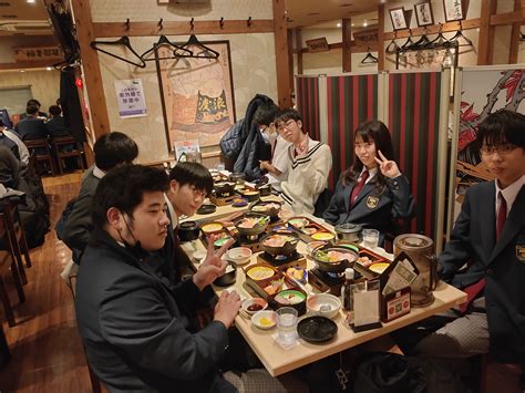 【修学旅行】電気 夕食はちゃんこ鍋 岡山工業高等学校 Blog