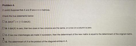 Solved 1 Point Determine Whether V Is An Eigenvector Of