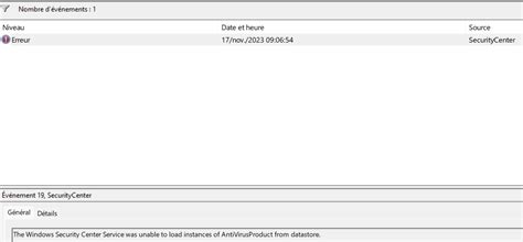 Windows Security Center Service Unable To Load Instances Of