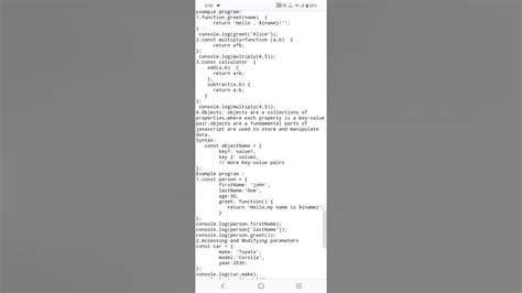 Explanation About Variablesloopsfunctionsarraysobjects In Javascript Youtube