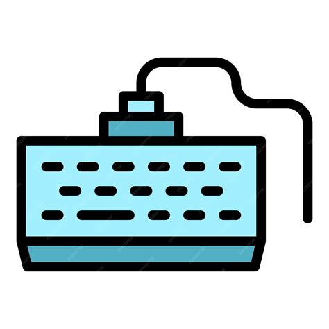 Premium Vector Computer Keyboard Icon Outline Vector Online Mall Shop Retail Color Flat