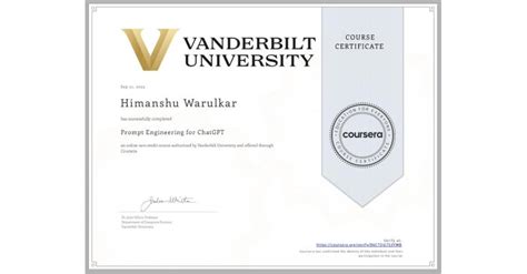 Himanshu Warulkar On Linkedin Completion Certificate For Prompt